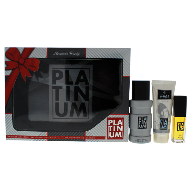 Platinum by Cosmo Designs for Men - 3 Pc Gift Set – Perfumania