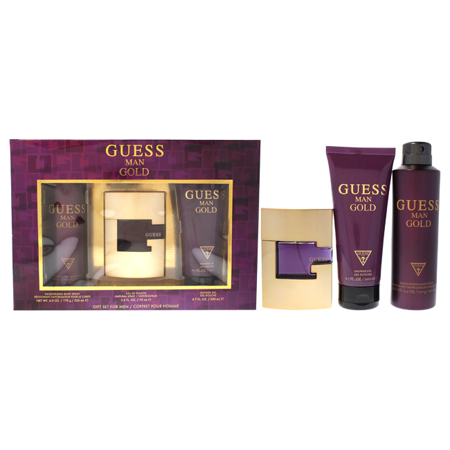 Guess Gold by Guess for Men - 3 Pc Gift Set – Perfumania